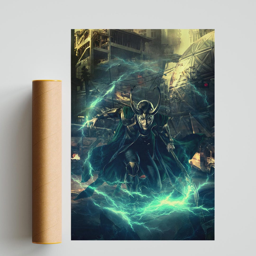 Loki Poster, Loki Print, Loki Wall Art, Marvel Home Decor, Marvel ...