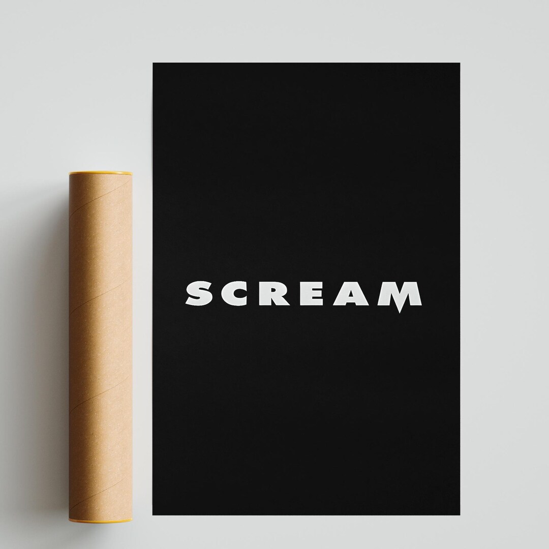 Scream Poster, Scream Print, Scream Wall Art, Halloween Artwork, Ghostface Art Print, Office ...