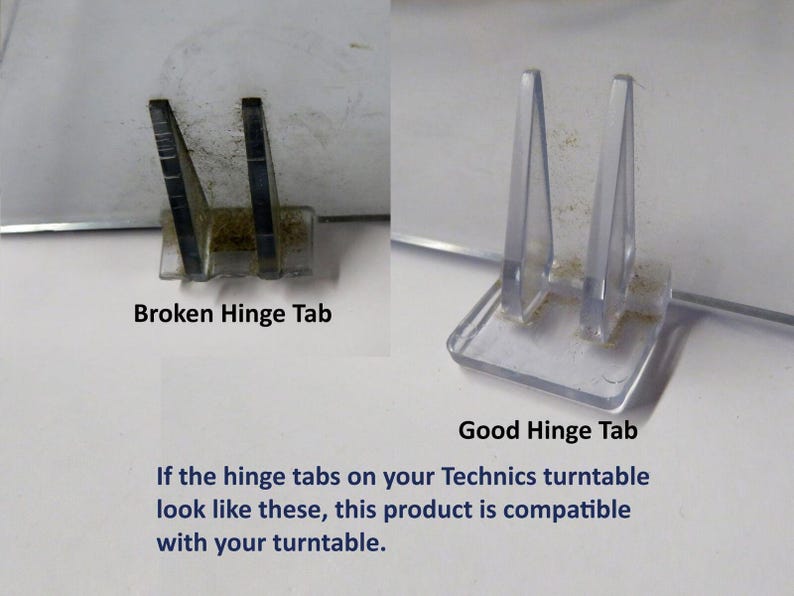 Technics Turntable Dust Cover Hinge Repair Kit - Tab Style Lids - Etsy