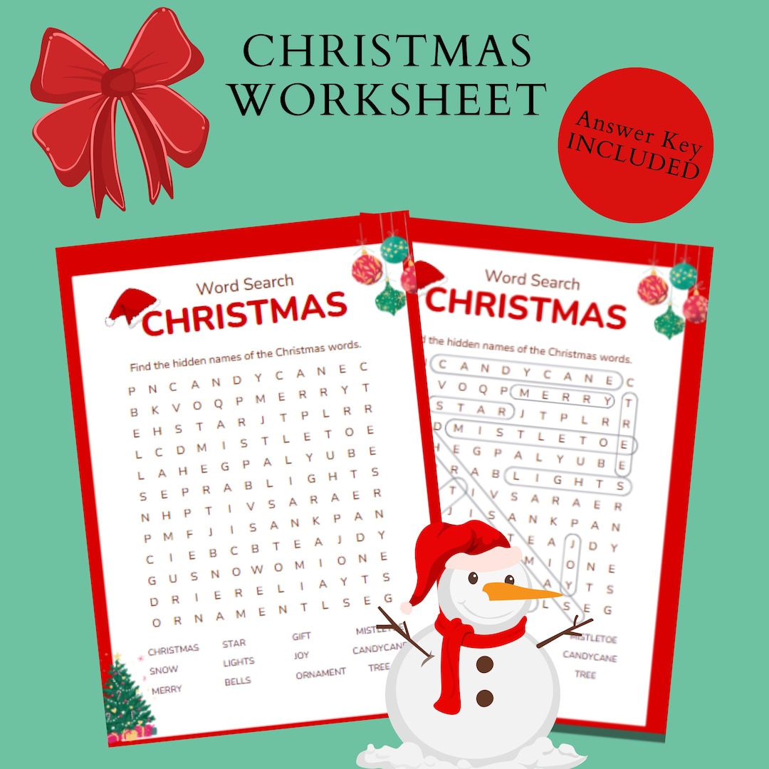 CHRISTMAS WORD PUZZLE Downloadable and Printable Christmas Word Puzzle ...