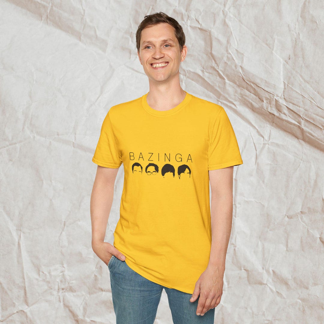 Sheldon Cooper Bazinga Big Bang Theory Fan Unisex Softstyle T-shirt ...