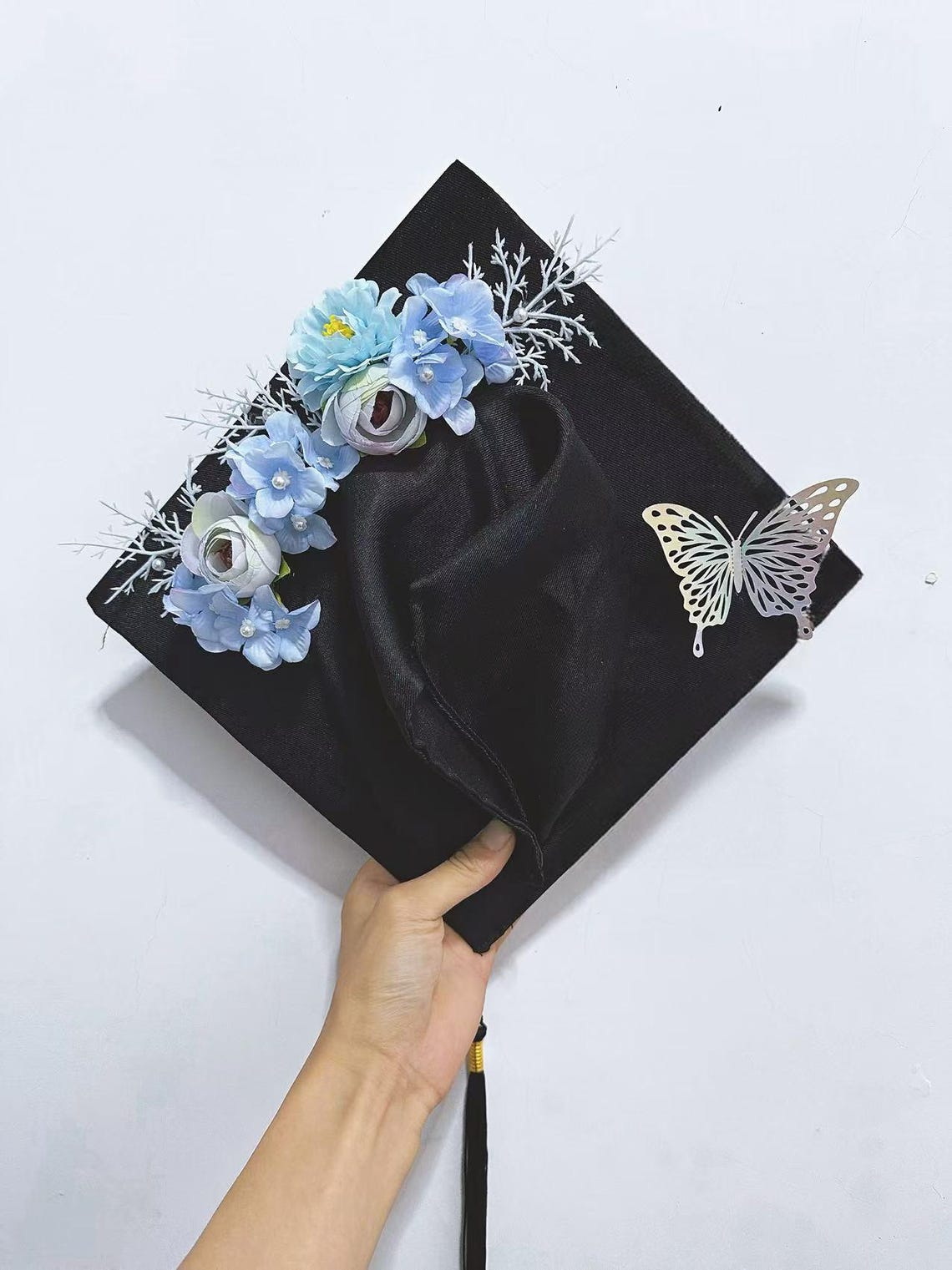 Graduation Cap Toppers,flower Graduation Cap Topper, , Glitter ...