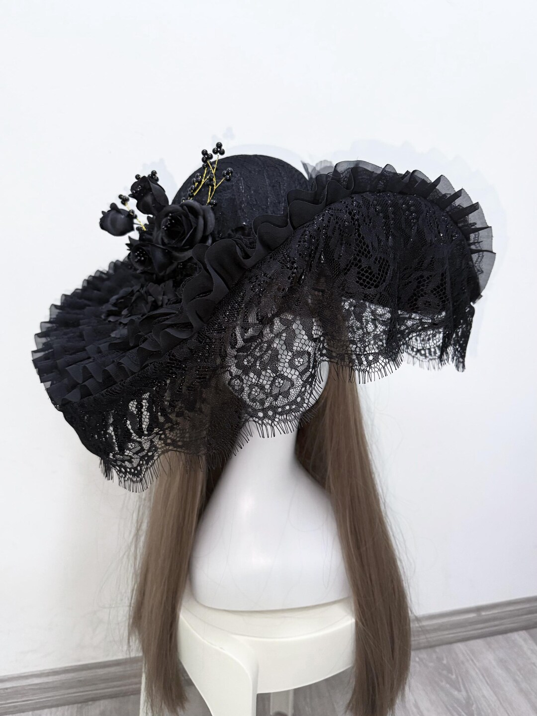 Black Widow Hat,cocktail Hat, Lolita Hat, Cosplay Hat ,gothic Hat Devil ...