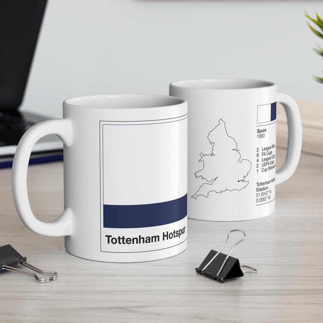 Tottenham Hotspur Colours and Trophies Mug NUFC Minimalist Mug Clean ...