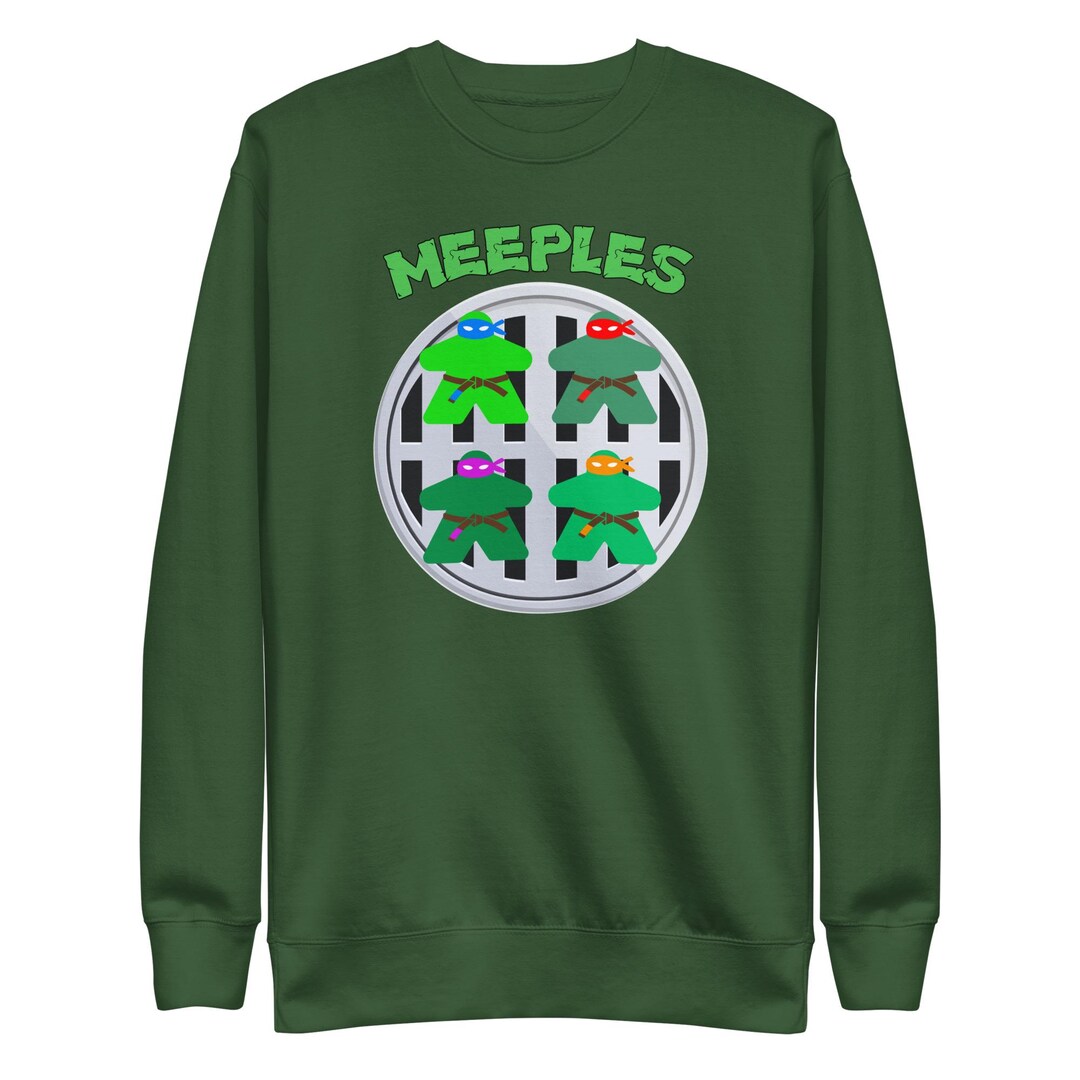TMNT Shirt for Gamer 90s Ninja Turtles Meeple Sweatshirt Geeky Gifts ...