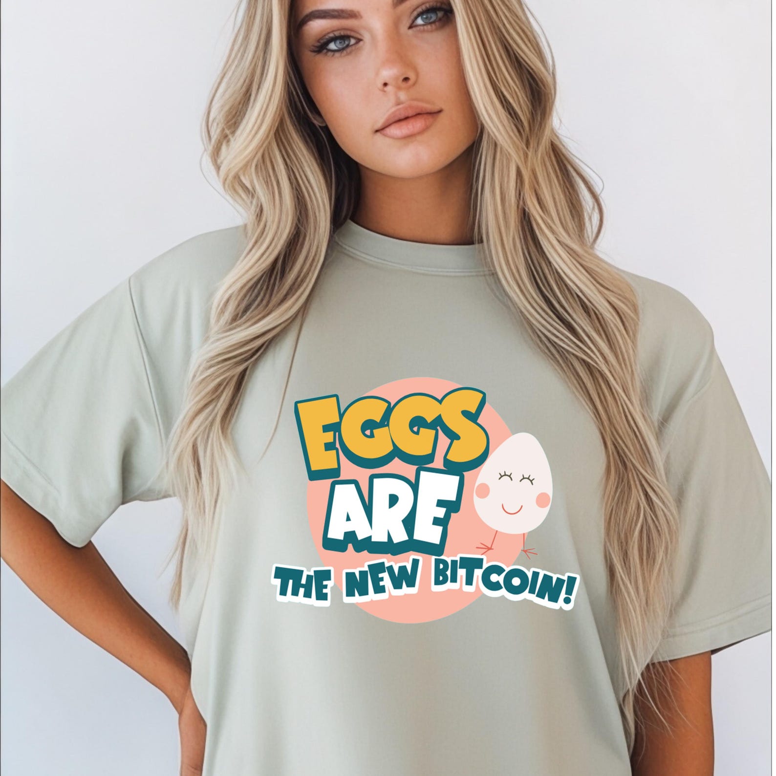 Funny Eggs Are the New Bitcoin Unisex T-shirt, Humorous Egg Lover Tee ...