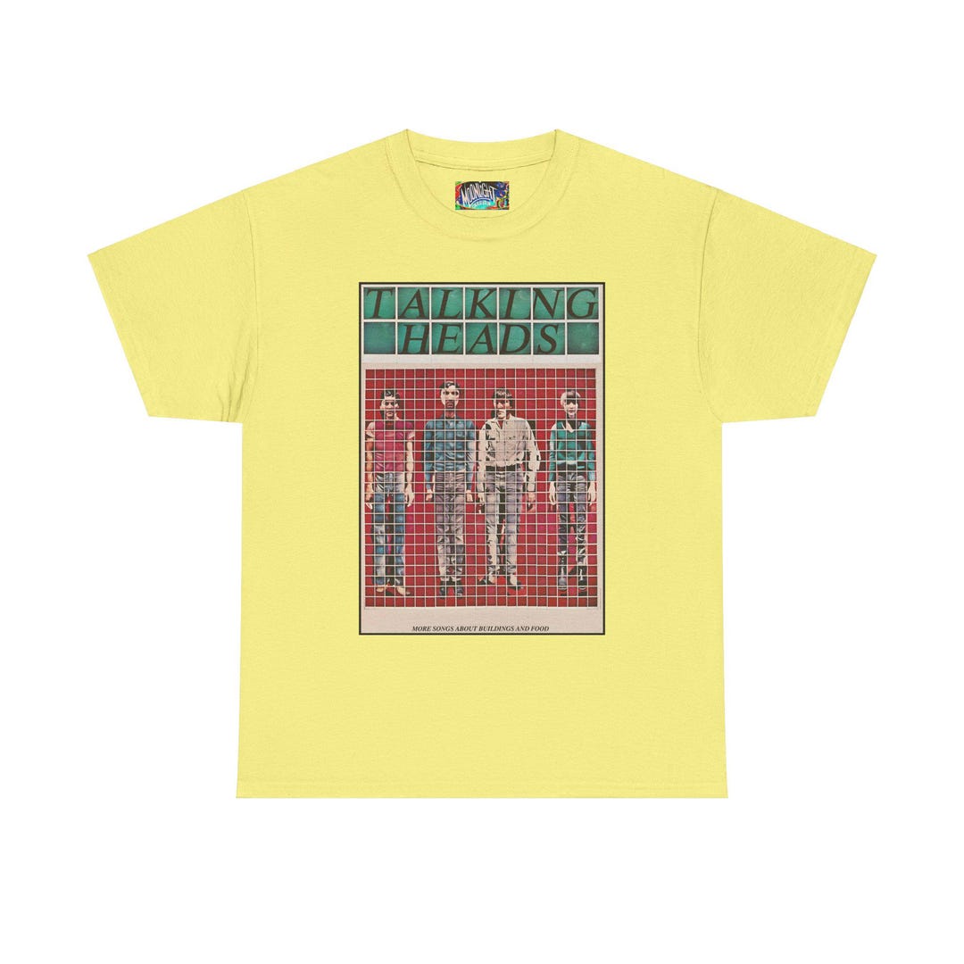 Talking Heads More Songs About Buildings and Food Album New Wave Unisex ...