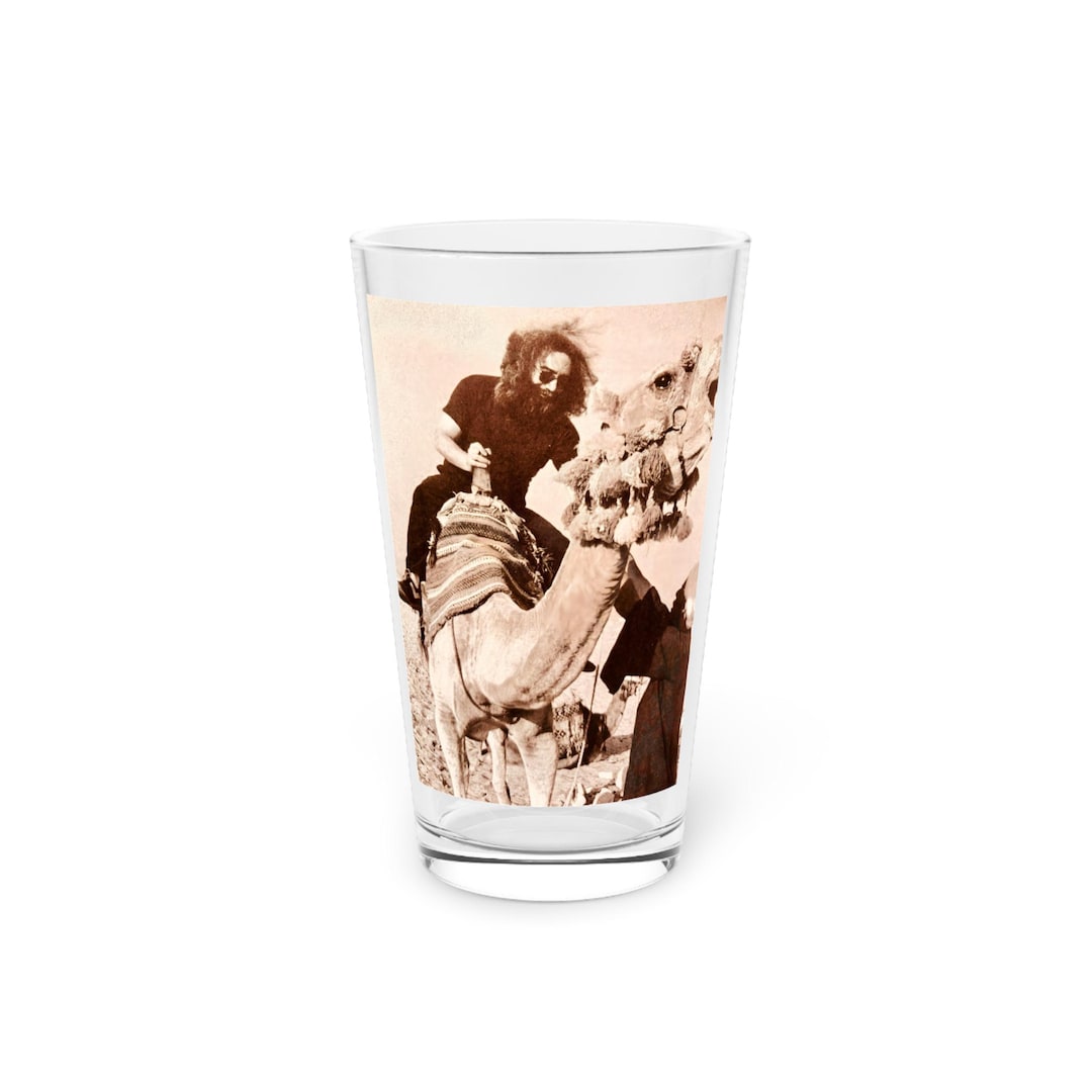 Vintage Jerry Garcia Grateful Dead Camel Pyramids Sepia Photo Pint ...