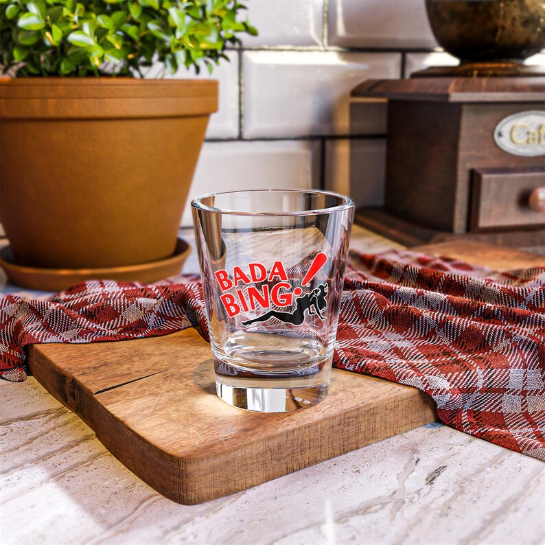 Bada Bing Logo the Sopranos Fan Gift Shot Glass, 1.5oz - Etsy