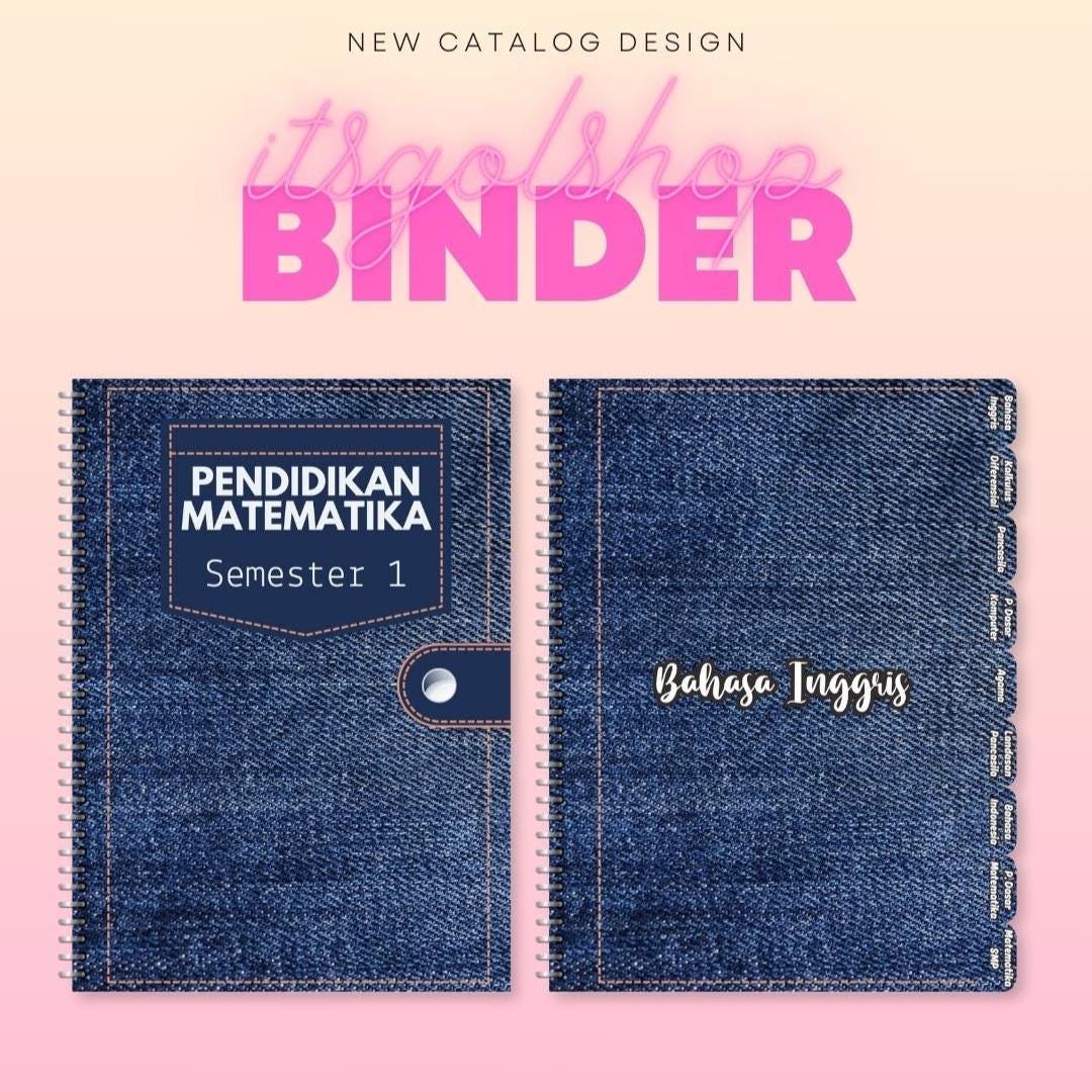 Customizeable Jeans Binder Dividers 9 Page + 1 Cover - Etsy