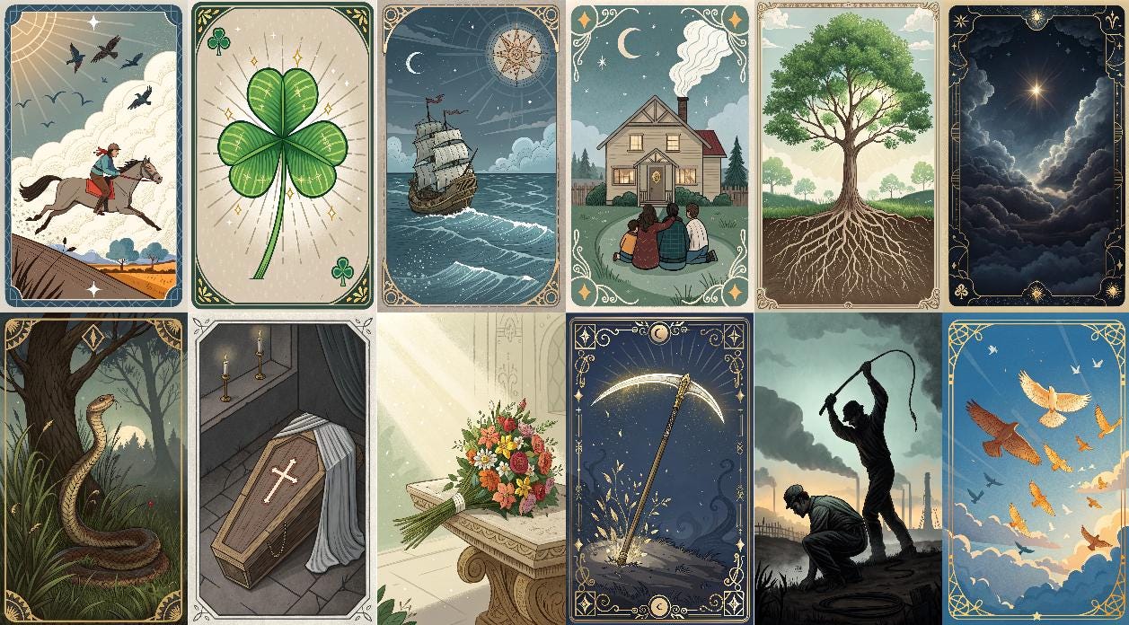 Lenormand Oracle Card Deck, Printable 36-card Set, Instant Download ...