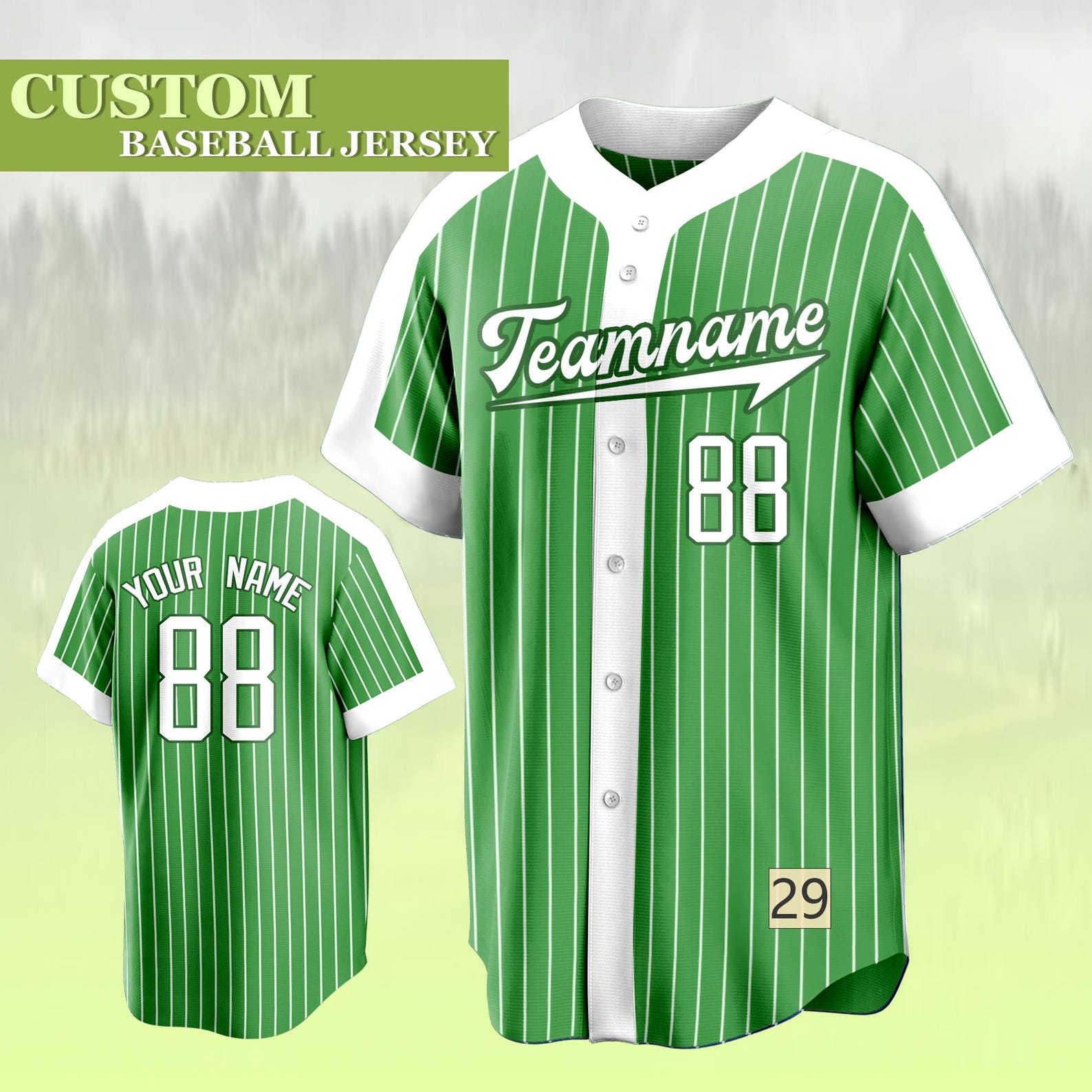 Custom Stripe Baseball Jersey Personalized Team Name and Number ...