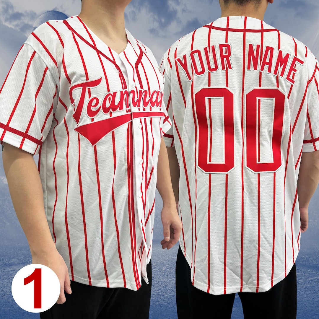 Personalized Custom Baseball Jersey Shirt Printed Stitched Team Name ...