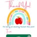 Thanks for a Great Year Gift Tags, Teacher and Staff Gifts, End of Year ...