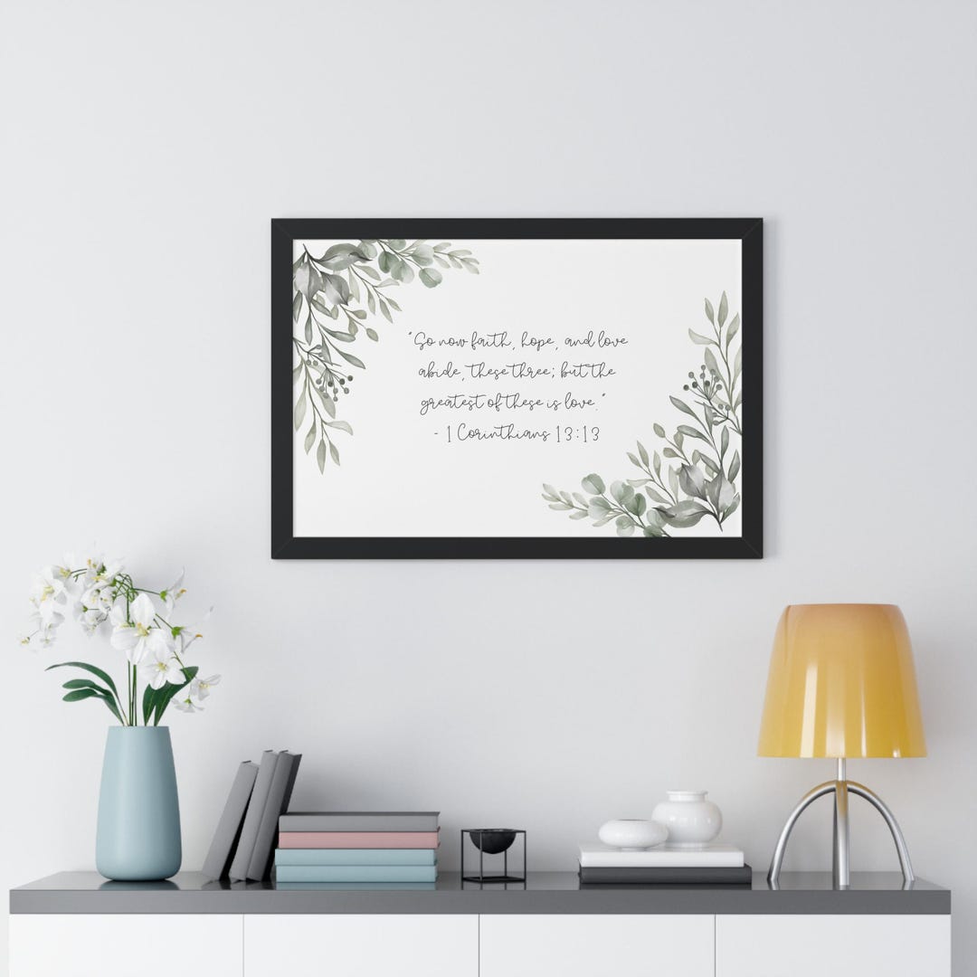 Religious Wall Art, Bible Verse Home Decor, Christian Quote Wall ...