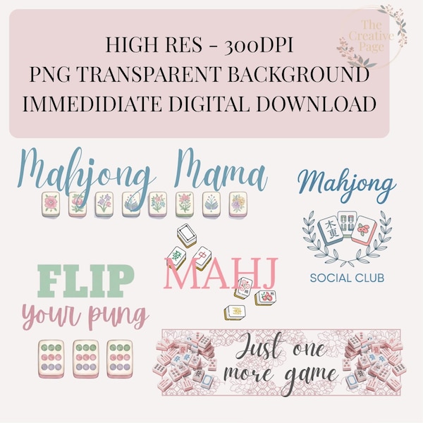 Mahjong Fun Game Themes - Etsy Hong Kong