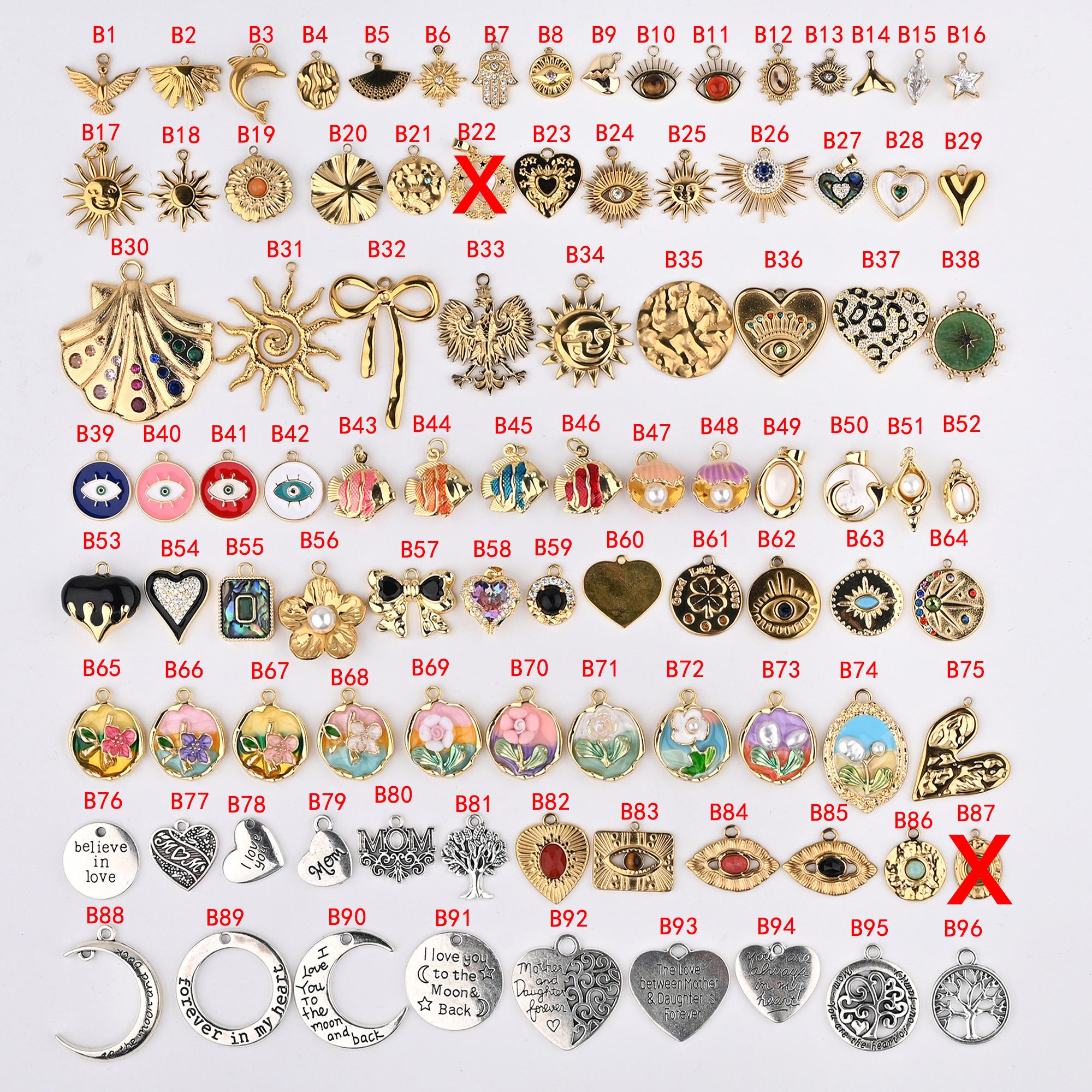 Custom Charm Necklace, Build Your Own Custom Charm Necklace, Pick Your ...