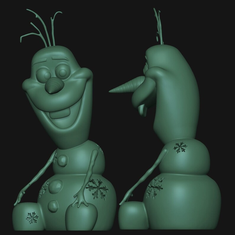 Olaf the Snowman 3D Printable STL Model (digital Download) - Etsy