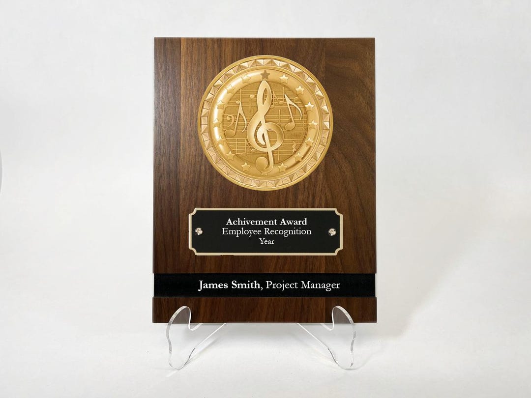 Personalized Award Plaque Custom Engraved Recognition Gift With ...