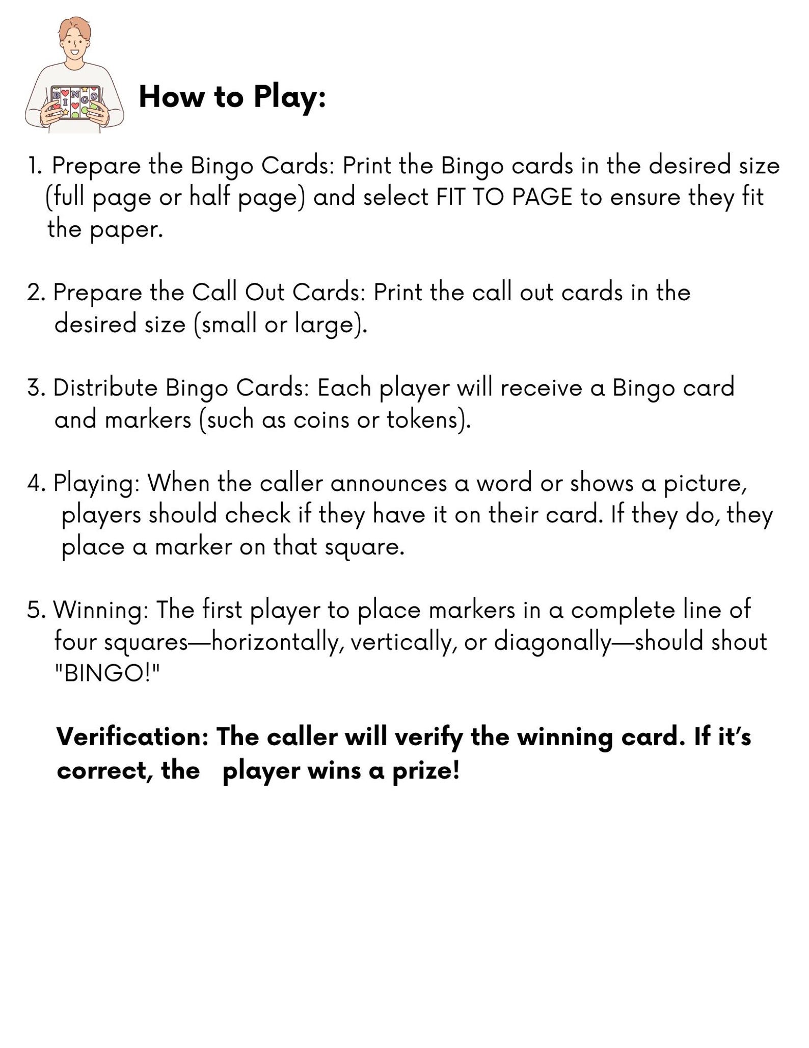 Amusement Park BINGO Game Printable | Fun Classroom & Homeschool Game ...