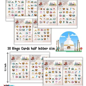 Asia Travel Bingo Game - 30 Printable Geography Activity for Kids ...