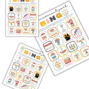 Amusement Park BINGO Game Printable | Fun Classroom & Homeschool Game ...
