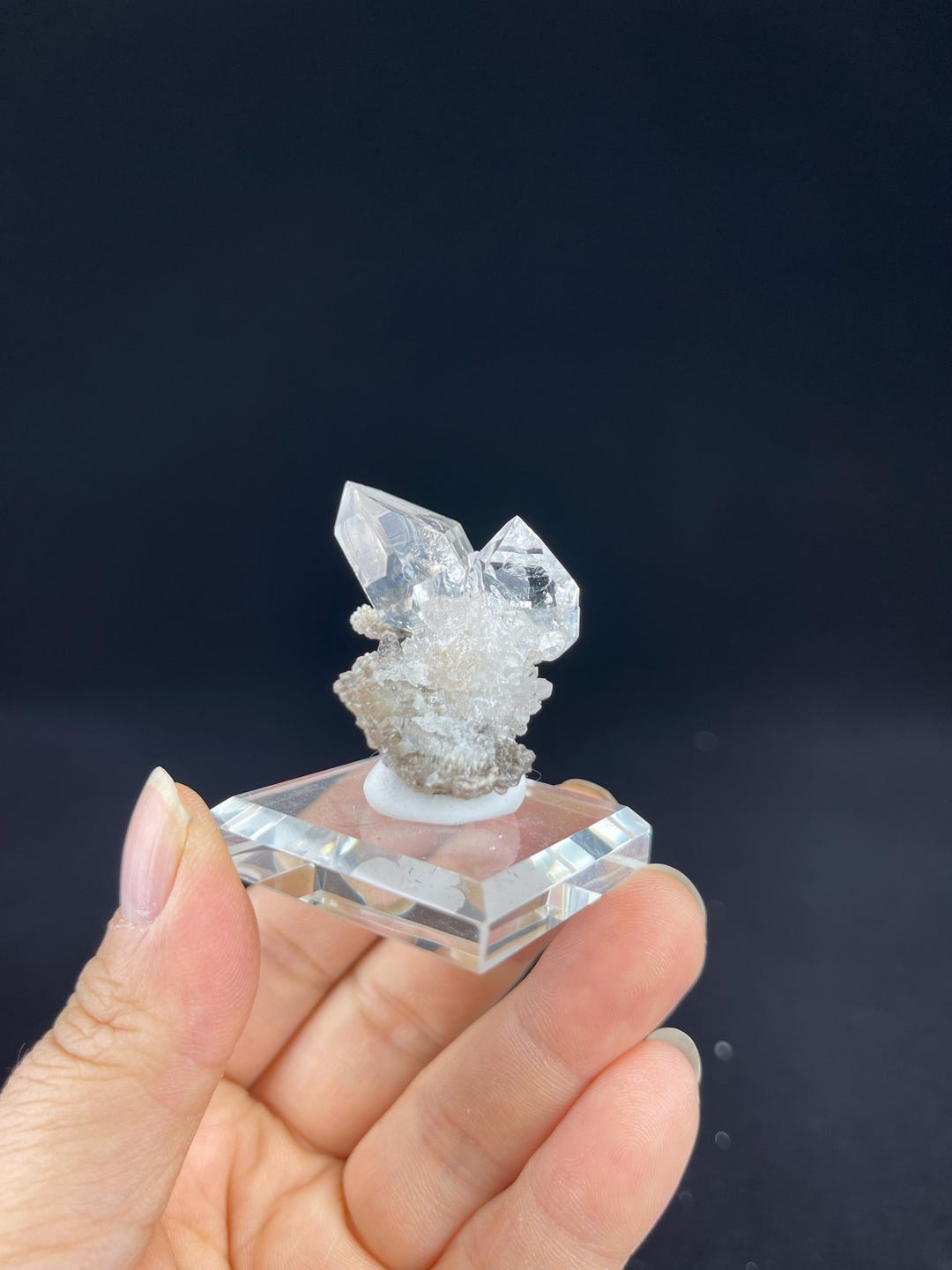 Rare Namibian Twin Quartz Crystal Specimen With Floral Petal Formation ...