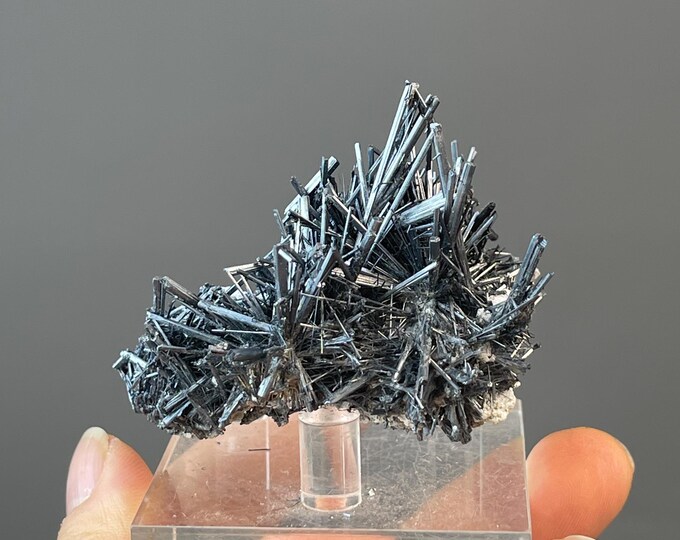 Rare Stibnite Crystal Cluster Stunning Needle-like Formation From ...
