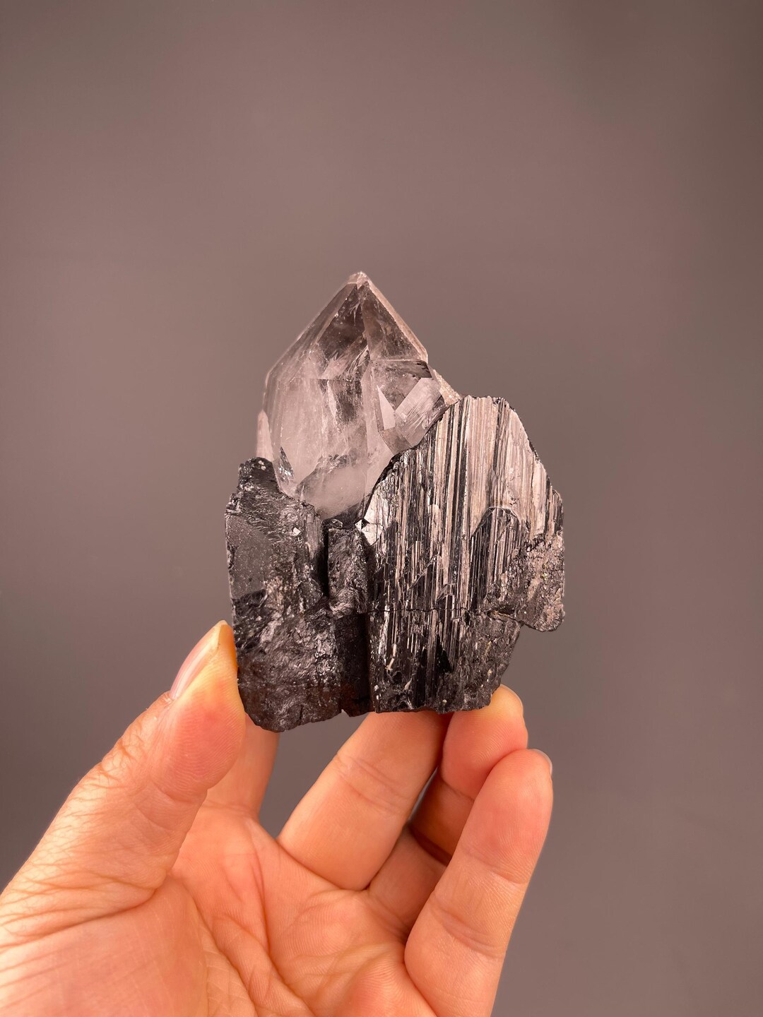 Cassiterite Quartz Cluster Metallic Luster Yaogangxian China ...