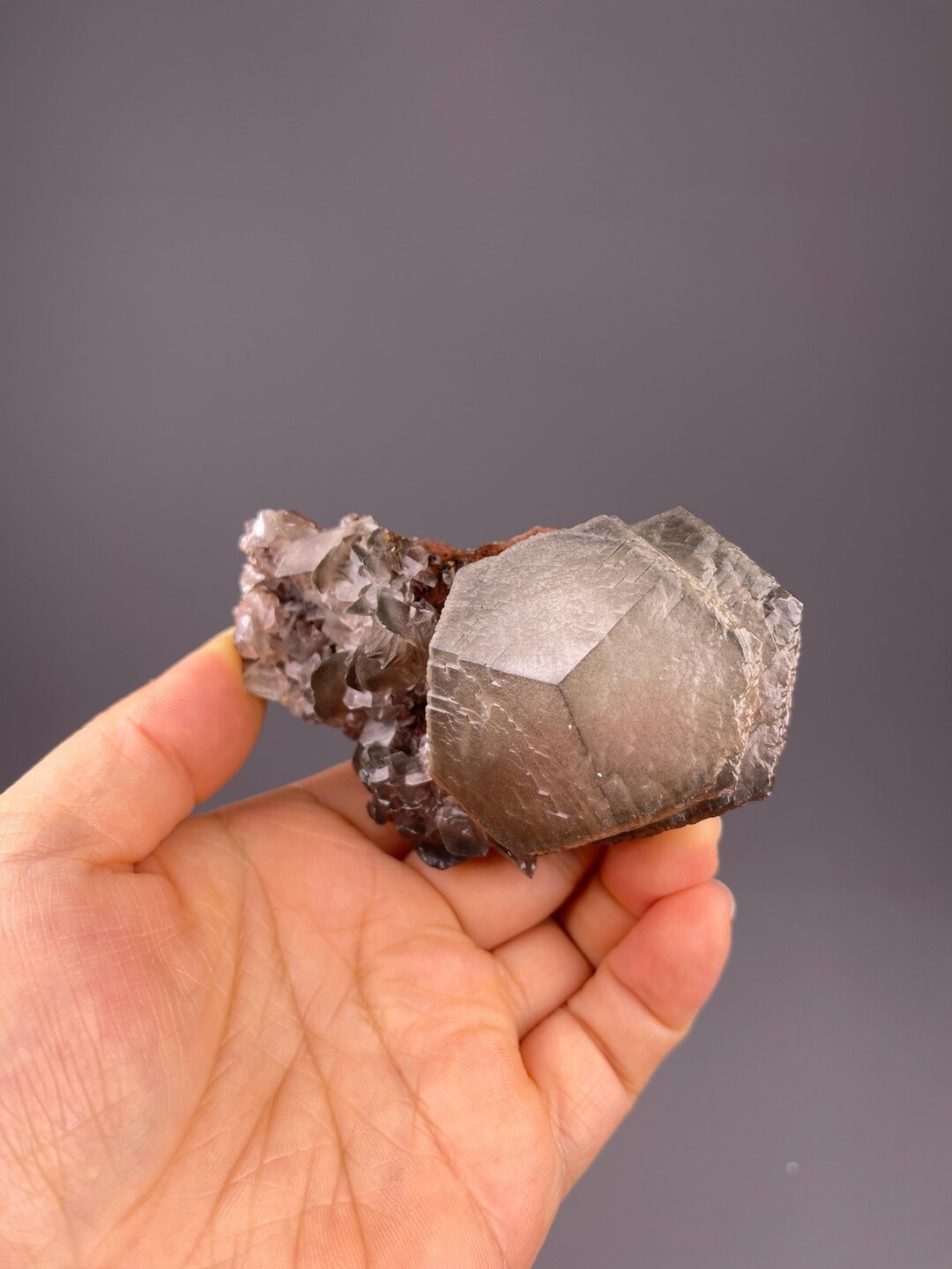 Rare Twin Benz Calcite Mineral Specimen on Matrix From Fujian, China ...