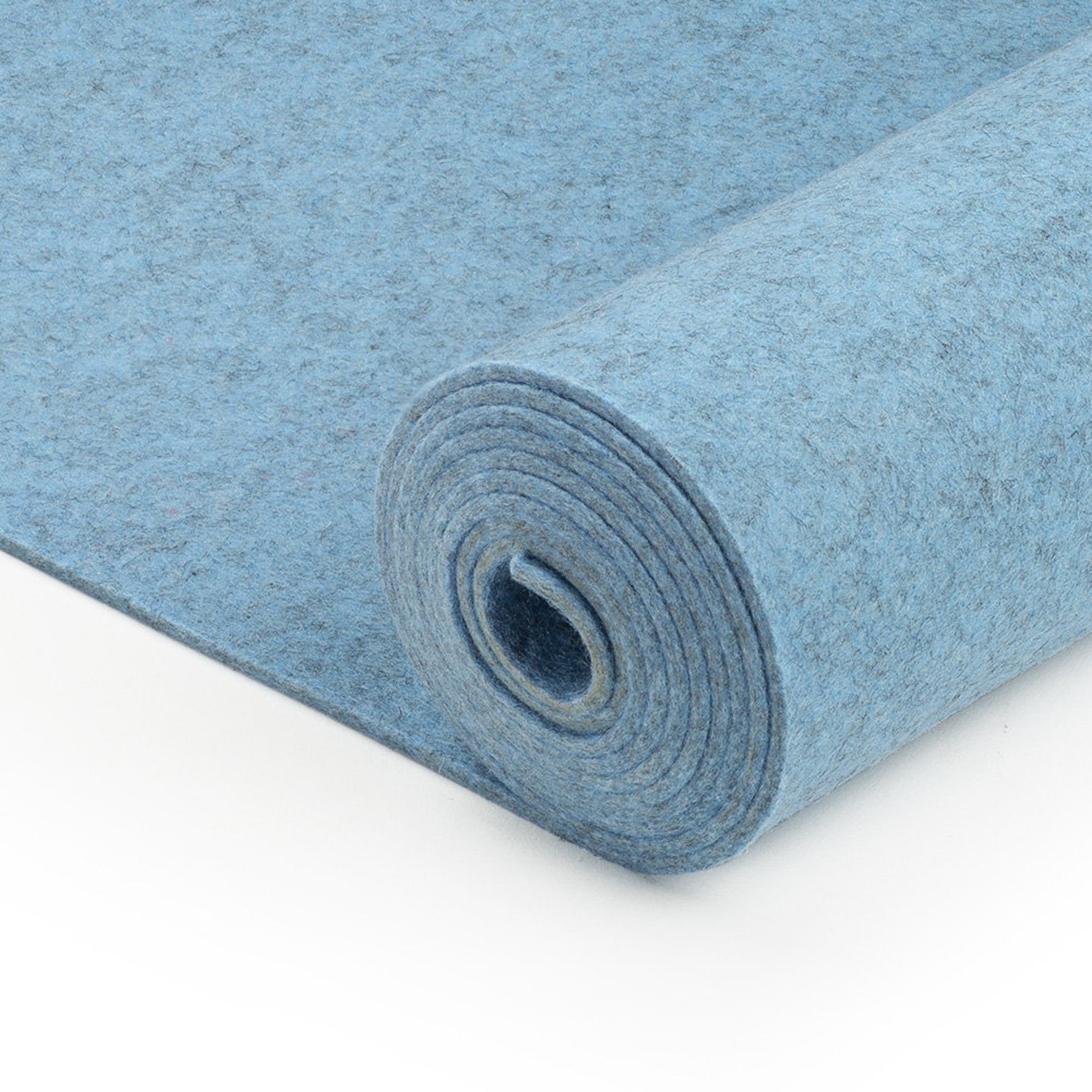 Designer Wool Felt by Foot // Sky Blue Earth Tone // - Etsy