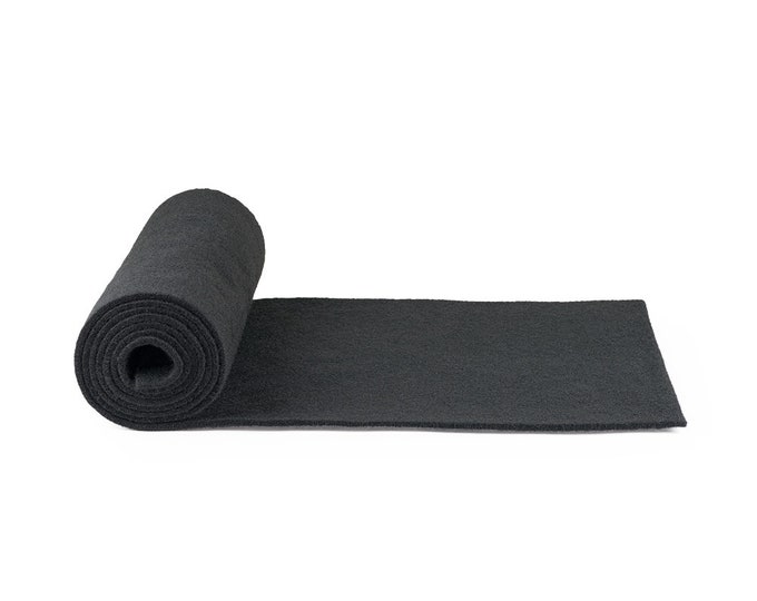 Polyester Batting // by Yard // Black // 9oz, 72" Wide, 13/64" Thick ...