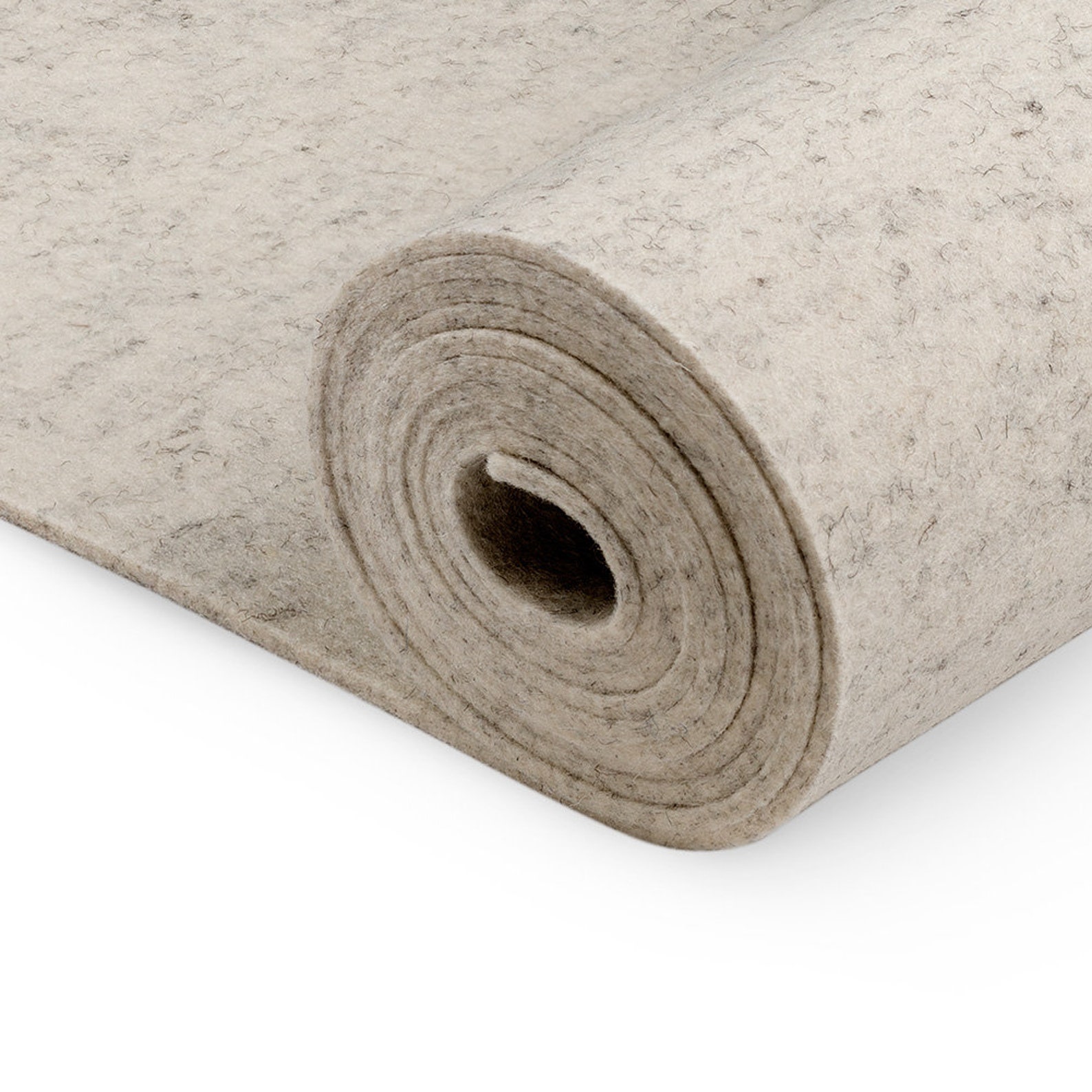 Designer Wool Felt by Foot // Raw White Earth Tone // - Etsy