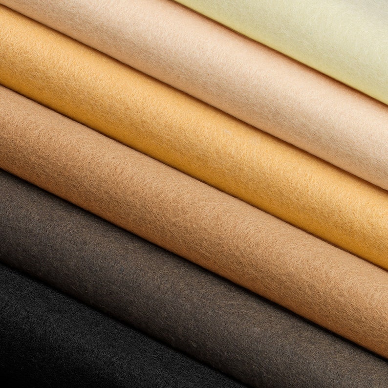Acrylic Felt // Color Palette // Skin Tones // Craft Felt - Etsy