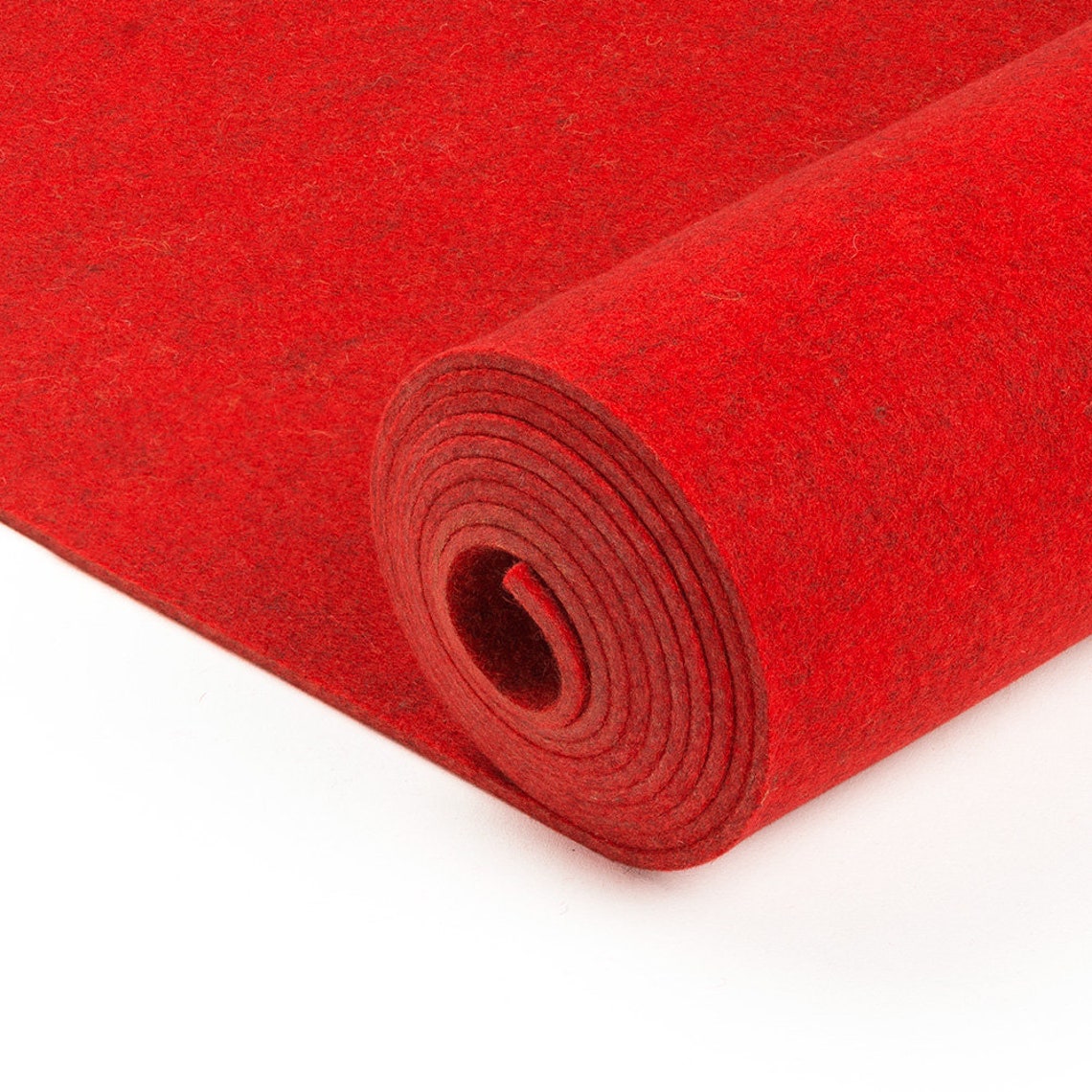 Designer Wool Felt by Foot // Red Earth Tone // 70.9 - Etsy