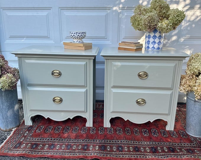 Sold!!!pair of Refinished Wood Nightstands - Etsy