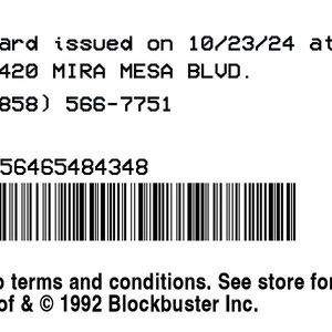 Personalized Blockbuster Card DIGITAL FILE ONLY - Etsy