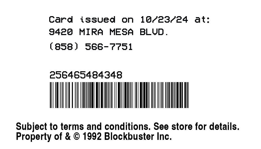 Personalized Blockbuster Card DIGITAL FILE ONLY - Etsy