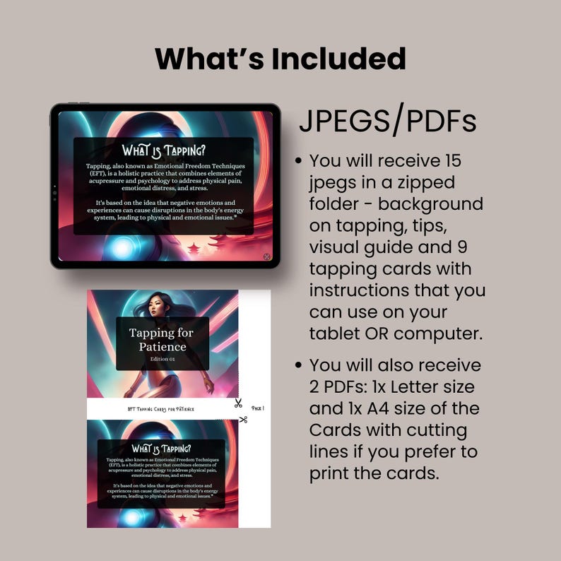 EFT Tapping Cards for Patience Scifi Themed Affirmations for Being ...
