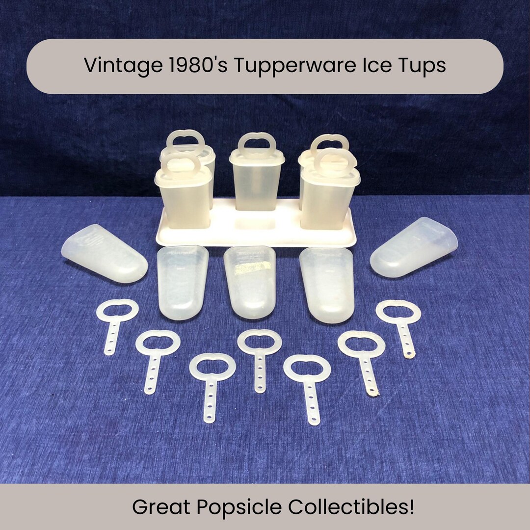 Vintage 1980s Tupperware Ice Tups for Kid-friendly Popsicle Making Fun ...