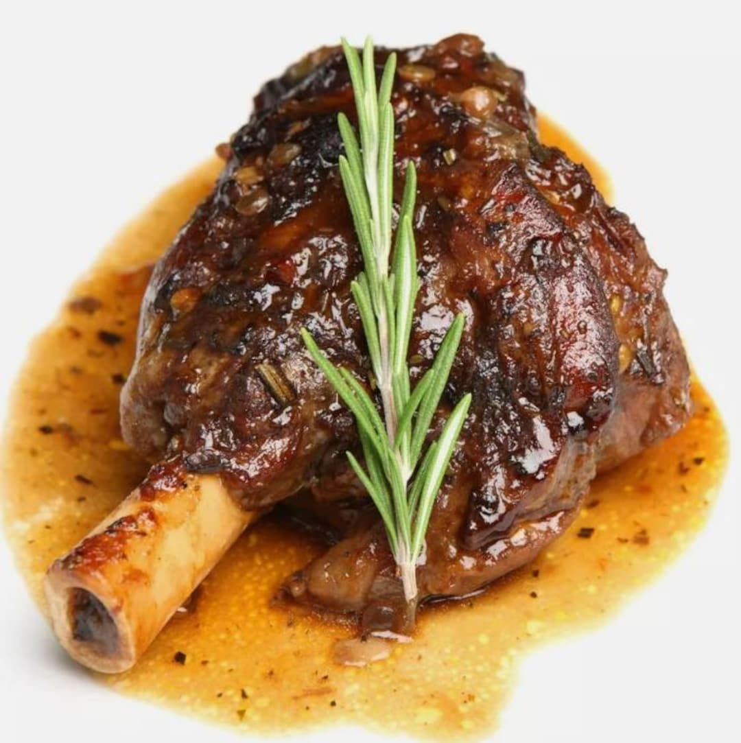 Organic Lamb Shank in an All-nature DEMI GLAZE 28-34 0Z Fully Cooked ...