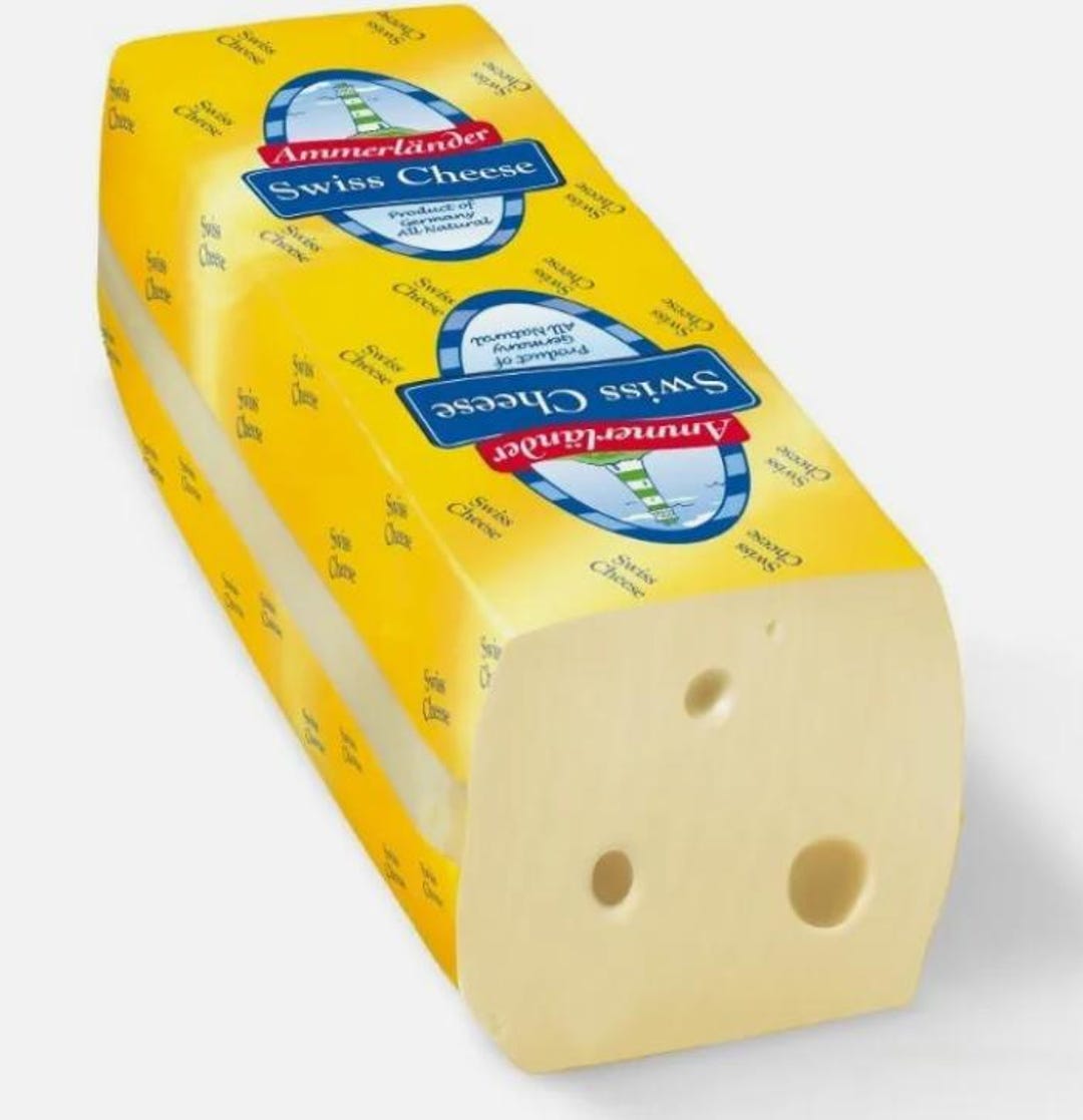 Ammerländer Swiss Cheese Imported Germany All Natural ! US SELLER!! 1 ...