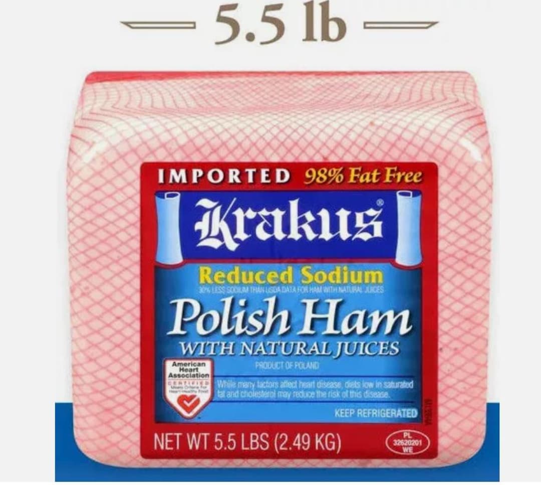 Krakus Imported Polish Boiled Deli HALF Ham ONLY 5.5lb !! Us Seller ...