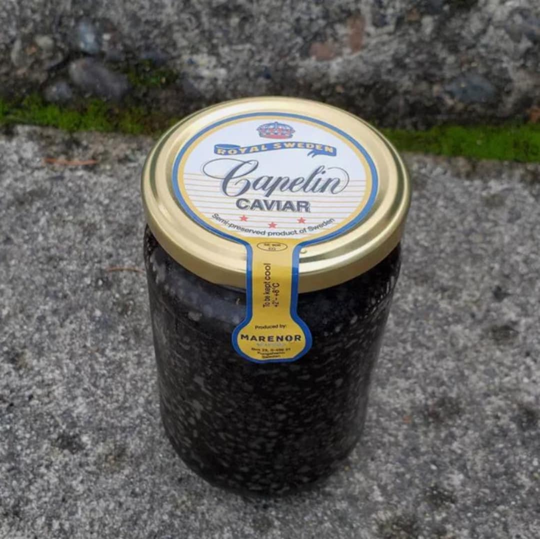 Royal Sweden Black Capelin Caviar 12oz/330g 1 Jar Free Shipping - Etsy