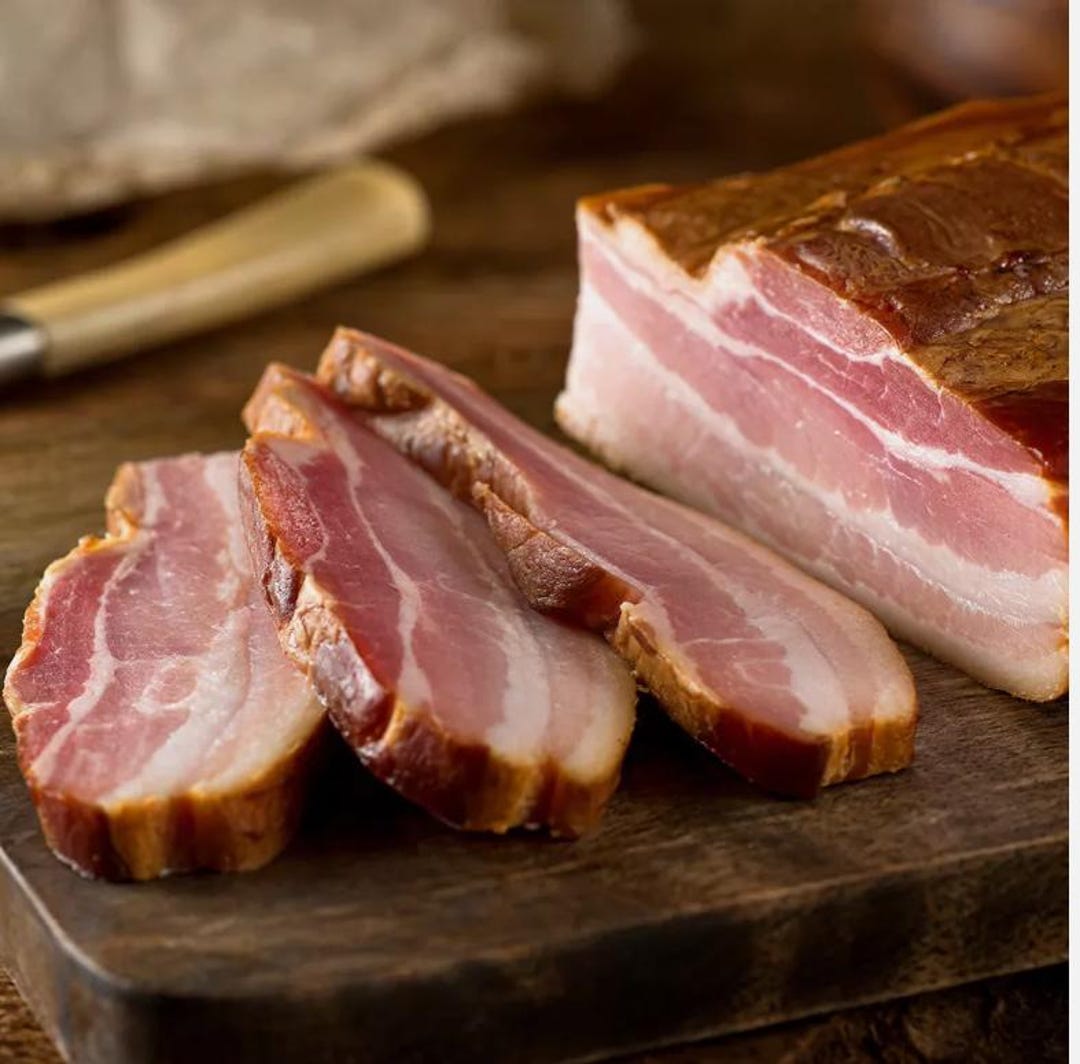 Homemade Country Style Bacon With Skin Extra Lean !! US SELLER!! 1.5lb ...