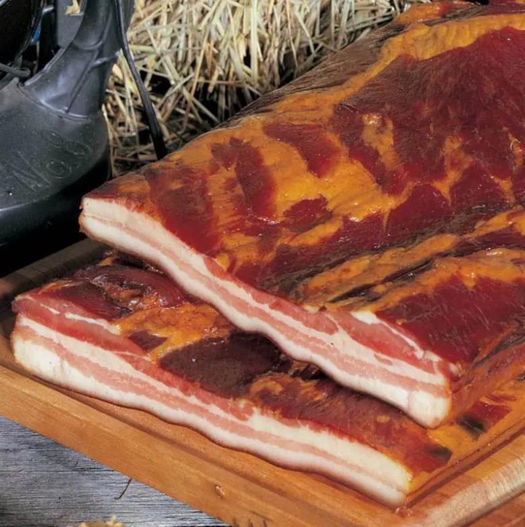 Slab Bacon Low Salt Skinless Fully Cooked Smoked EXTRA LEAN !! Us ...