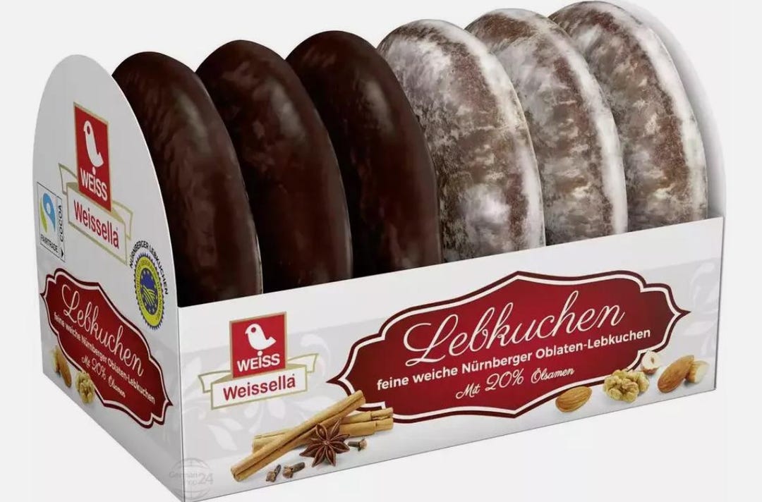 Weiss Weissella-lebkuchen Soft Gingerbread Cookies Assortment 200g 2box ...