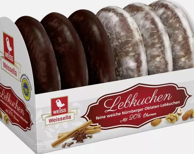 Weiss Weissella-lebkuchen Soft Gingerbread Cookies Assortment 200g 2box ...