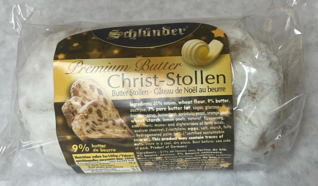 Stollen-schlünder Mini Premium Butter Almond Christ-stollen 6.8oz (3 ...