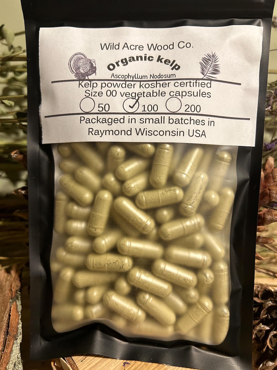 Organic Kelp Powder Ascophyllum Nodosum | Kosher Certified | Herbal ...